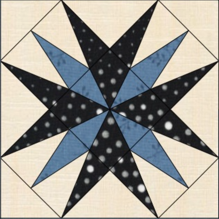 Block 12 Pointed Star – Sunset Country Quilters Guild